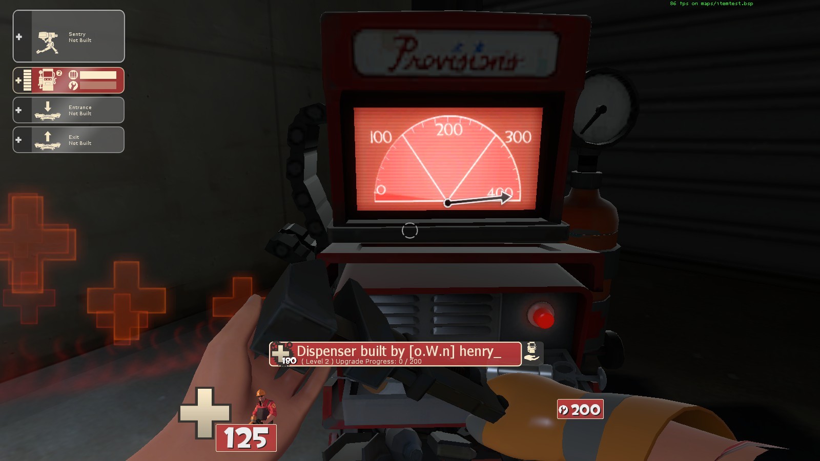 Metal count Dispenser screen Mod for Team Fortress 2 | TF2 Mods