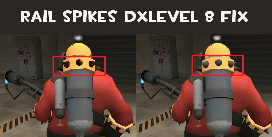 Rail Spikes DX8 Fix Mod for Team Fortress 2 | TF2 Mods