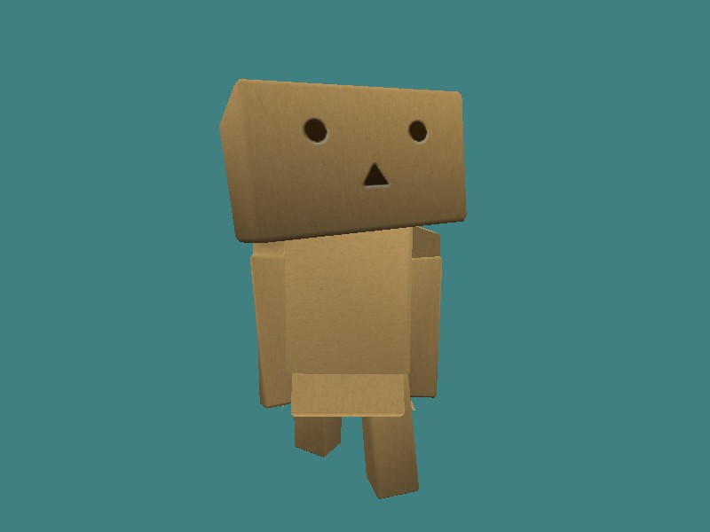 Danbo Cardboard Robot Little Robot Character Danbo Standing On Wooden