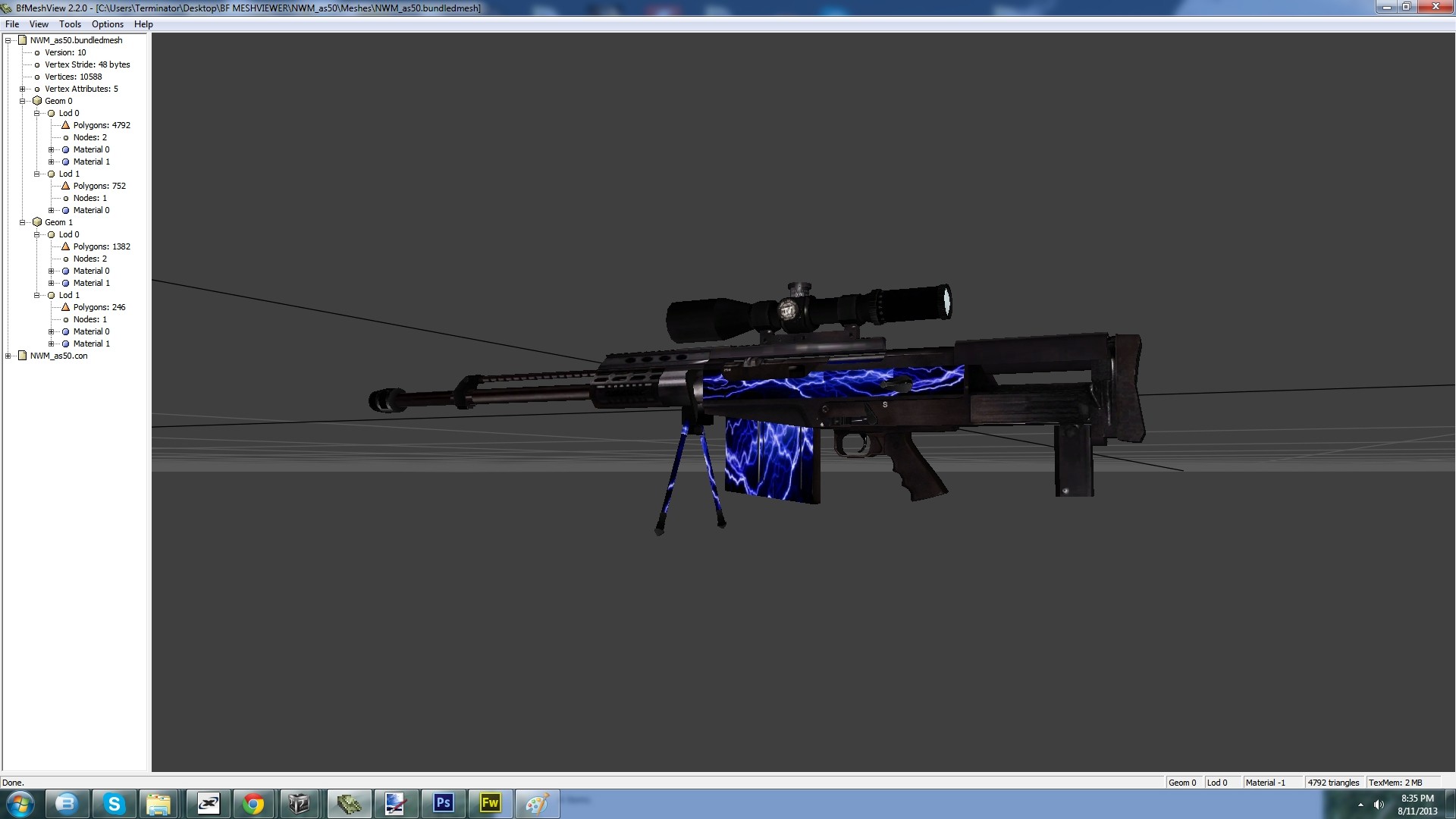 aix_as50 with lightning texture Mod for Battlefield 2 | BF2 Mods