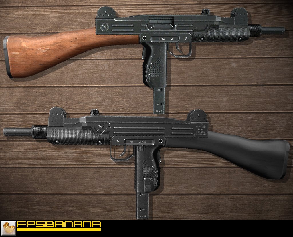 Duffman Uzi+stock V2 (3 variants) [Counter-Strike: Source] [Mods]