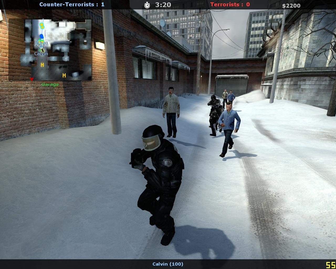 updated ct all black and police logo Mod for Counter-Strike: Source ...
