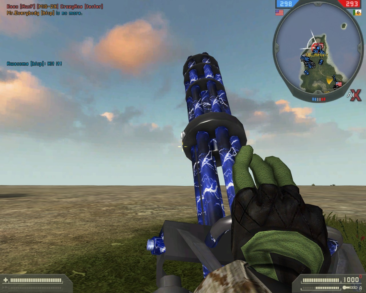 aix_portable_minigun Mod for Battlefield 2 | BF2 Mods