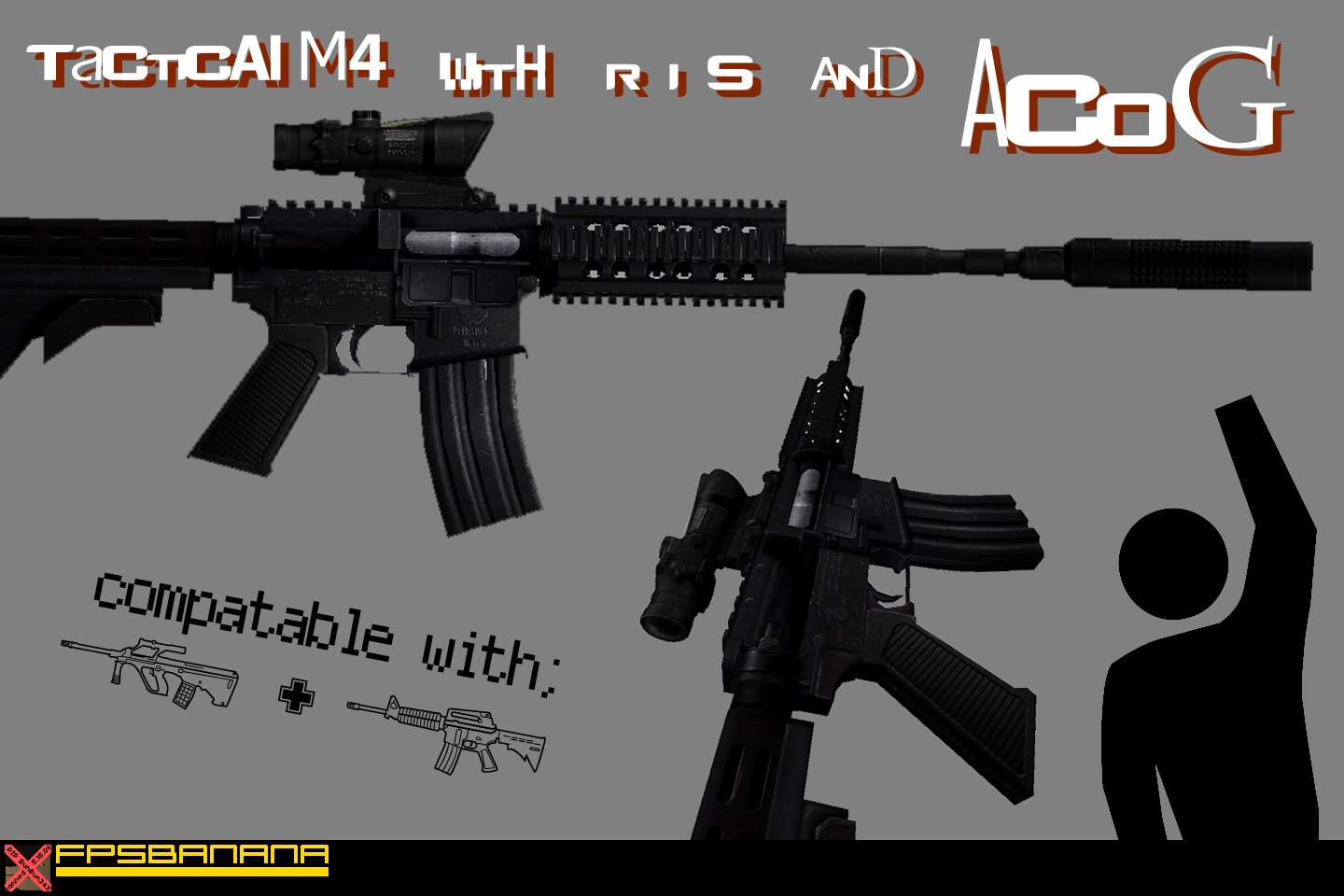 M4 for m4/aug Mod for Counter-Strike: Source | CS:S Mods