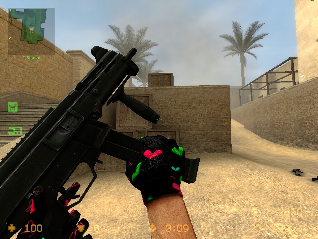 Neon Love Gloves Mod for Counter-Strike: Source | CS:S Mods
