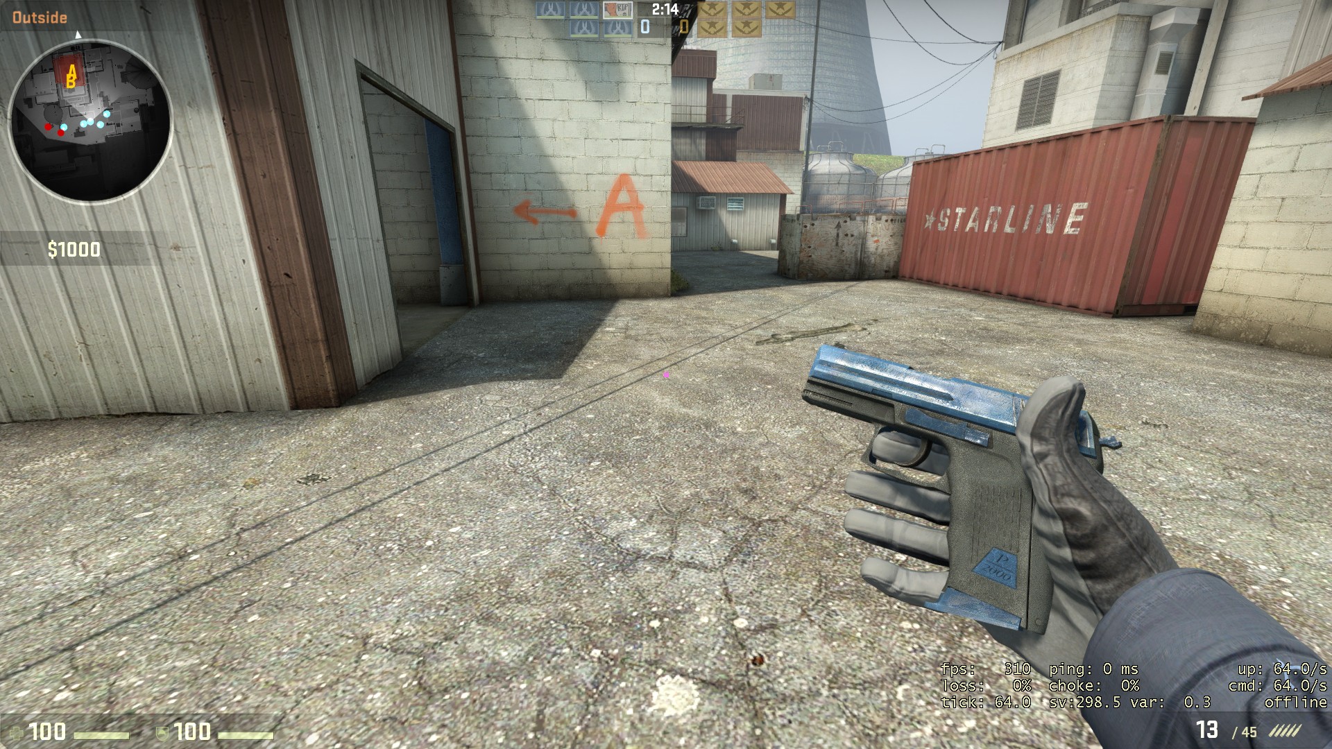Blue HoneyComb P2000 [Counter-Strike: Global Offensive] [Mods]