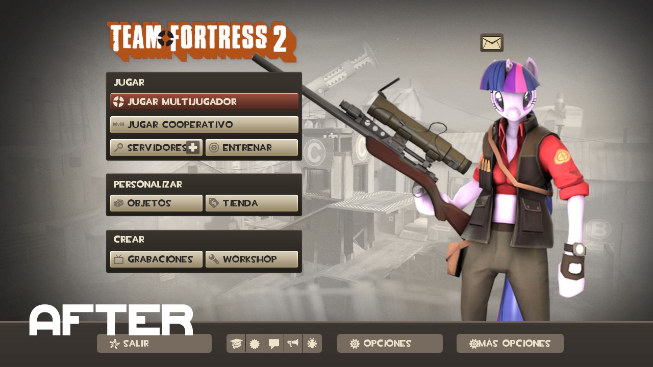 Main Menu Characters MLP Mod for Team Fortress 2 | TF2 Mods