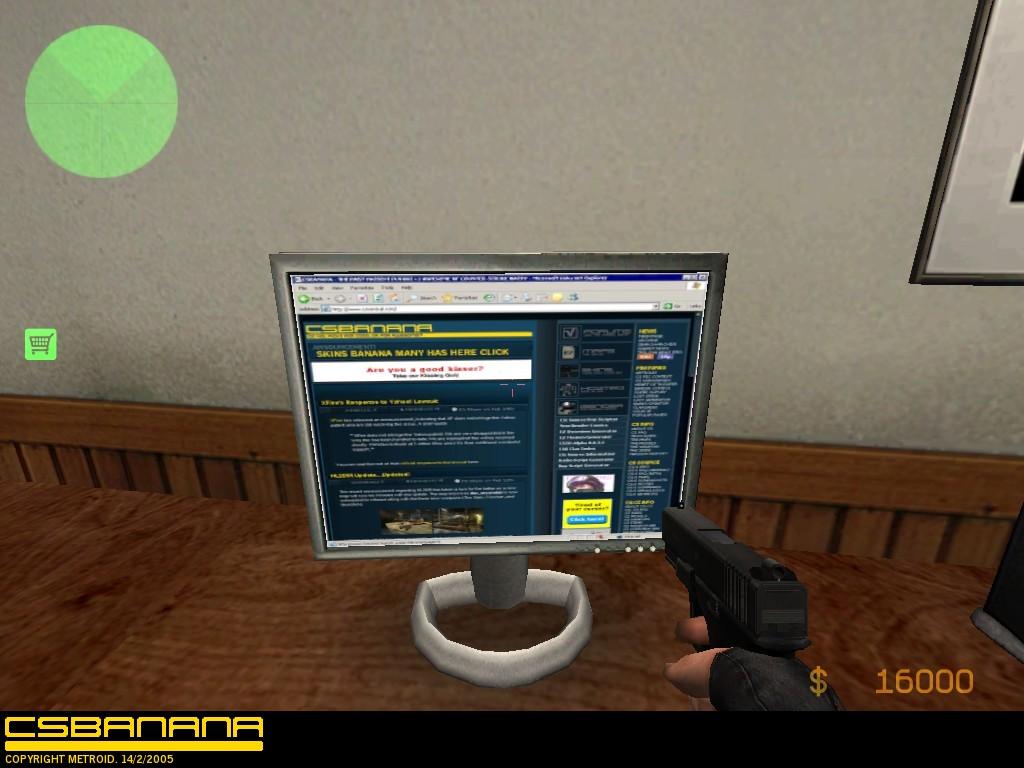 CsBanana Computer Screen Mod for Counter-Strike: Source | CS:S Mods