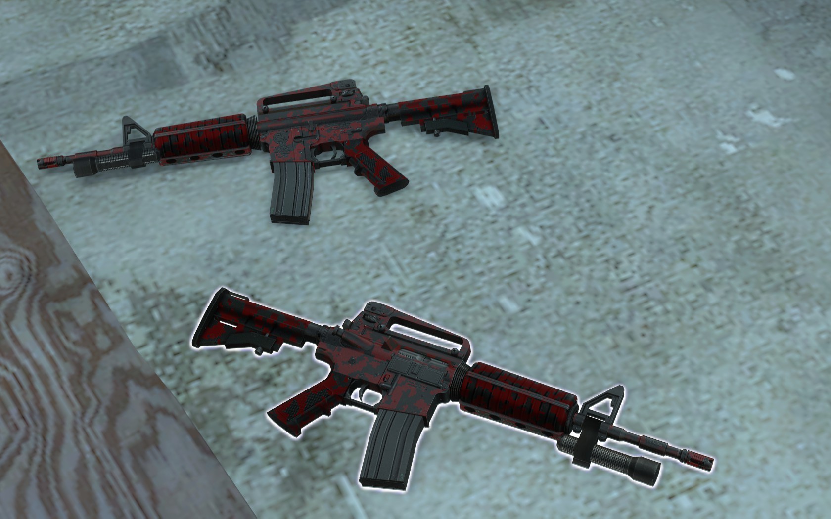 Red Digital M4a1 Mod for Left 4 Dead 2 | L4D2 Mods