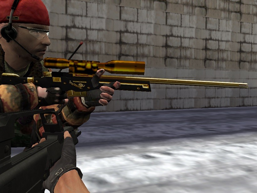 lonewolf feat. Dian - Chromed Black & Gold AWM Mod for Counter-Strike ...