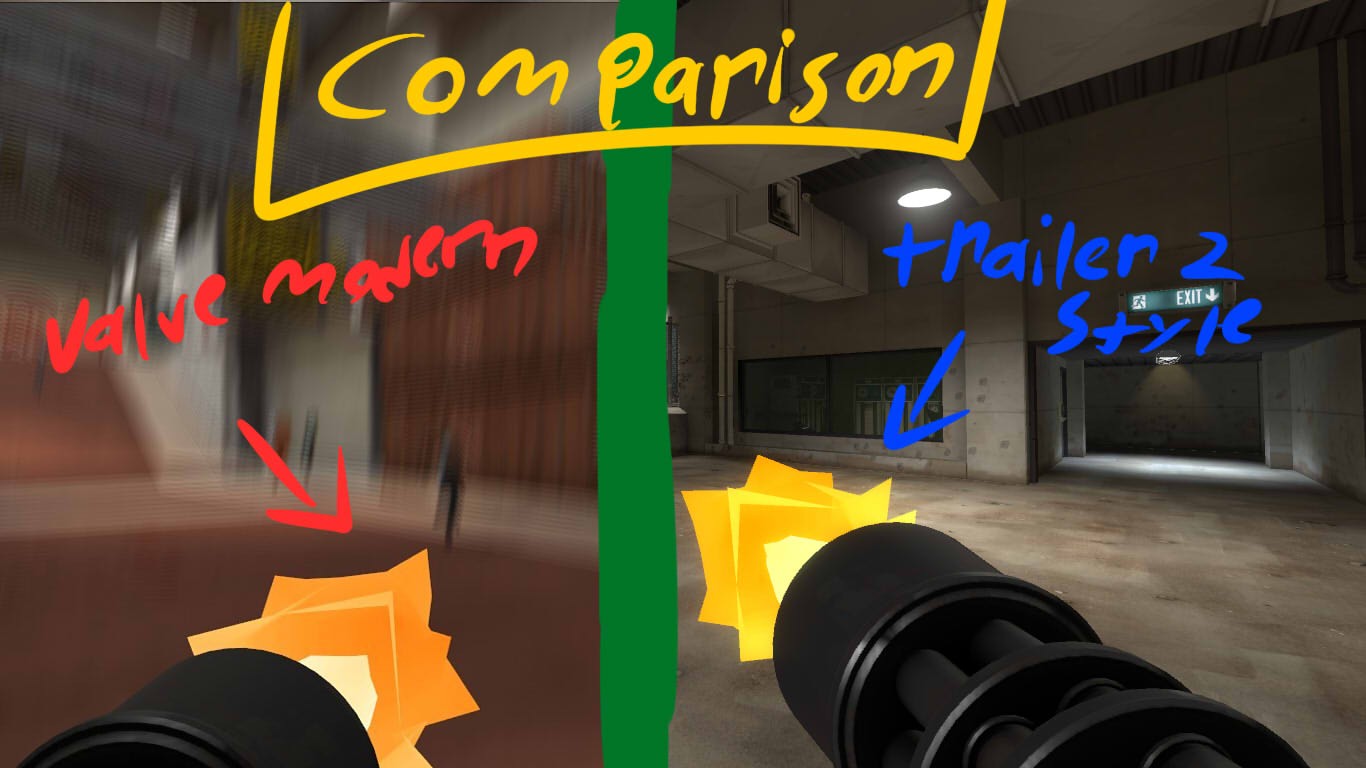 Trailer 2 accurate muzzleflash! Mod for Team Fortress 2 | TF2 Mods