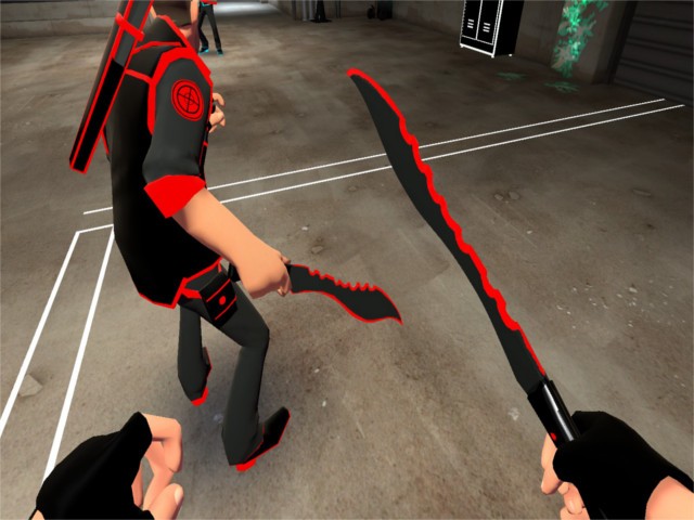 Tron-Inspired Tribalman's Shiv [Team Fortress 2] [Mods]