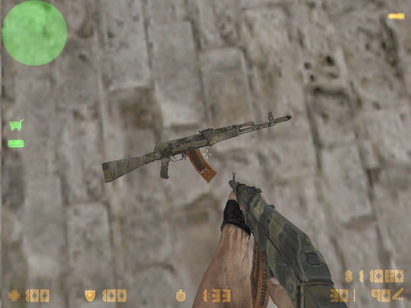 Metro 2033's Ak 47 V2 (No Acog) on 2 Animation Mod for Counter-Strike 1 ...