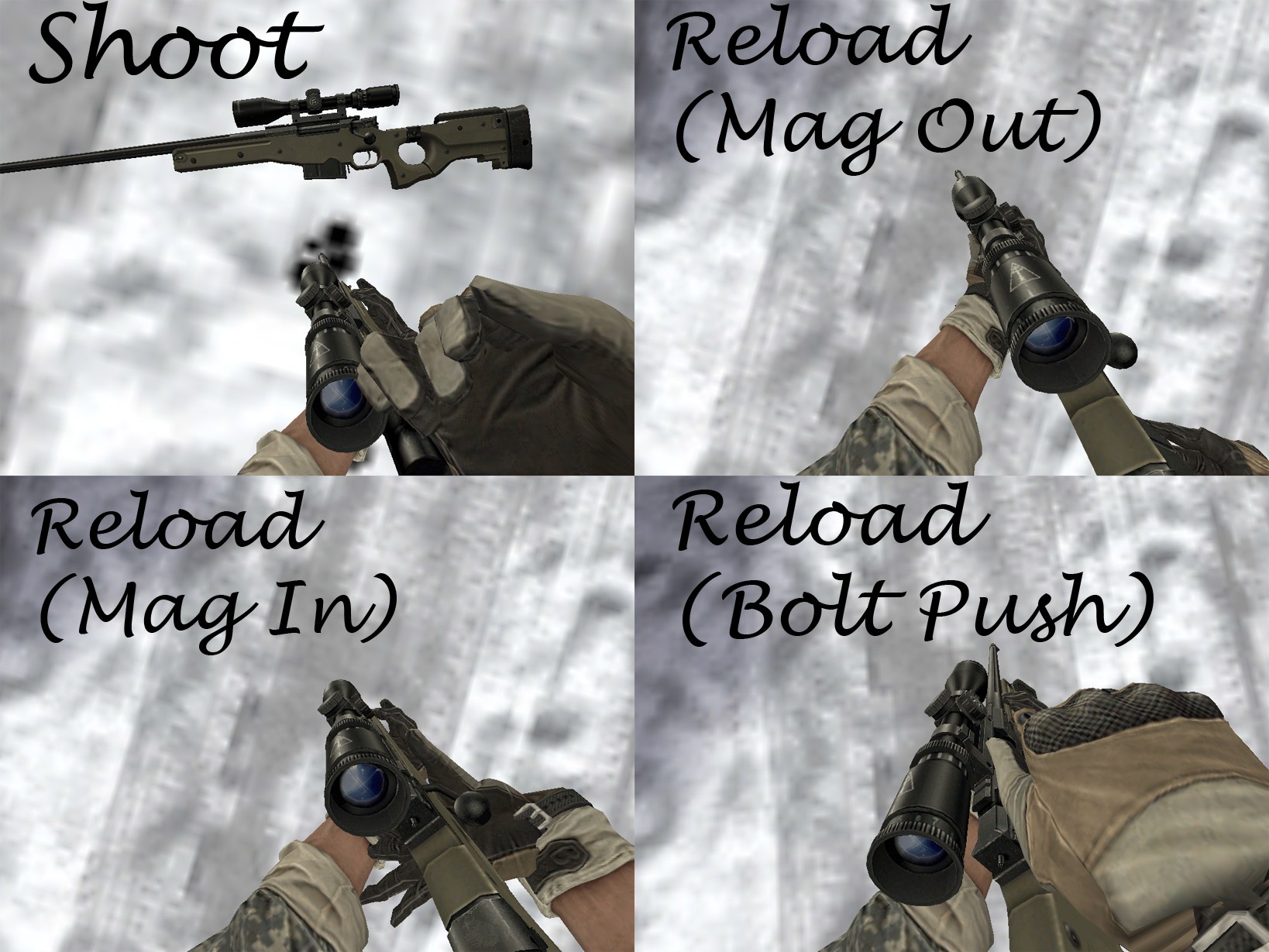 6 Custom Weapons & Animation On Battery Hand(Pack) Mod for Counter ...