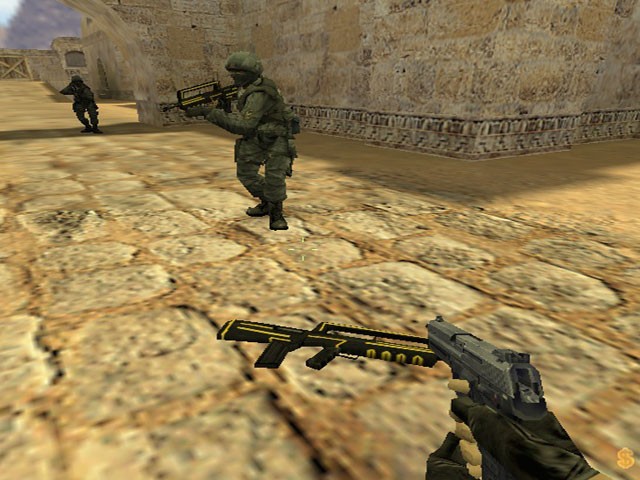 Famas Gold Neon Mod for Counter-Strike 1.6 | CS1.6 Mods