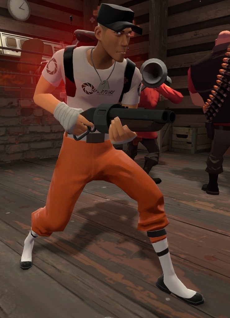 Aperture Test Subject Scout Mod for Team Fortress 2 | TF2 Mods