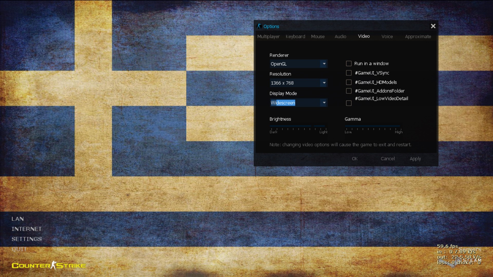 Greek GUI by XION Mod for Counter-Strike 1.6 | CS1.6 Mods