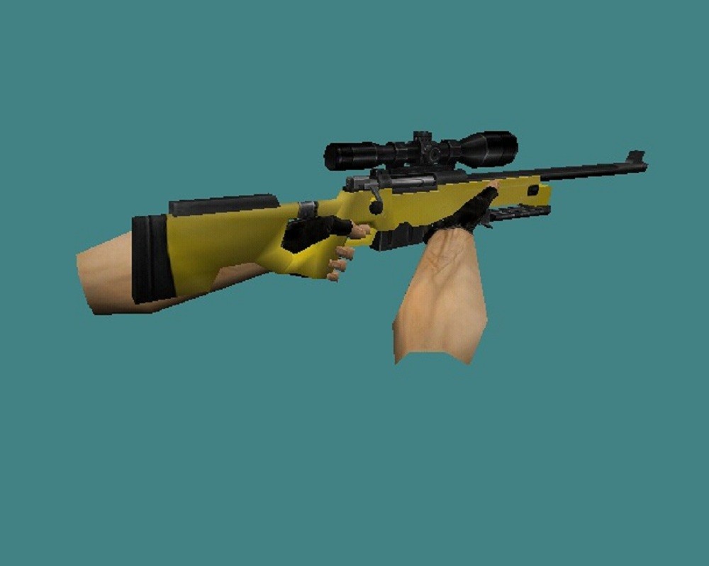 Yellow AWP Retexture [Counter-Strike 1.6] [Mods]