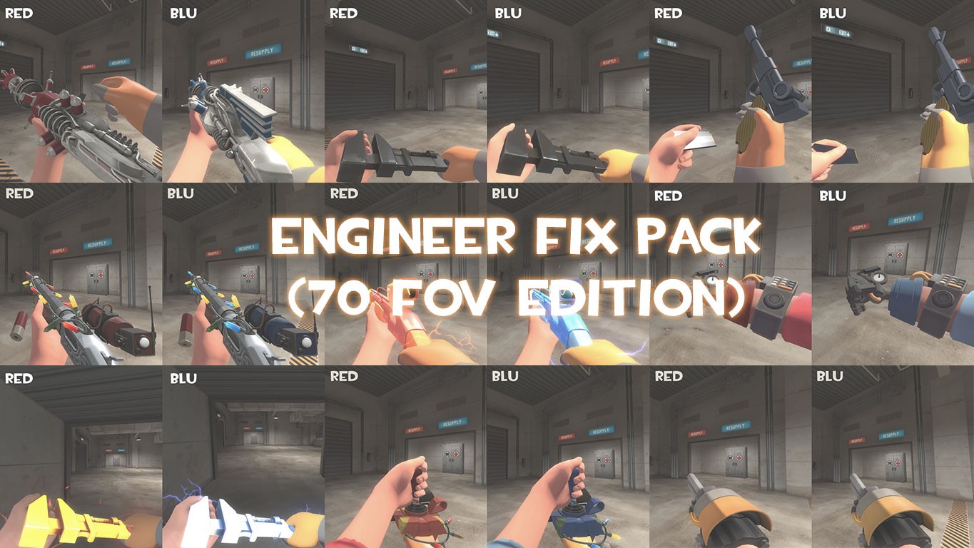 Engineer Fix Pack (70 Fov Edition) Mod for Team Fortress 2 | TF2 Mods