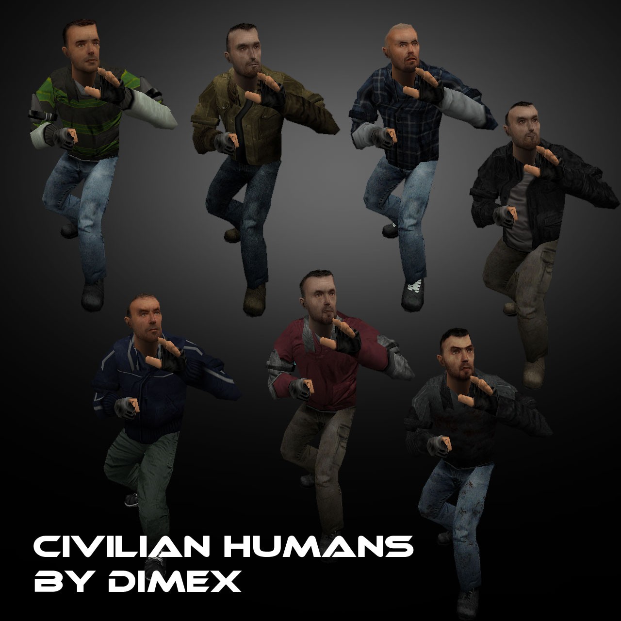 Civilian Humans Mod for Counter-Strike 1.6 | CS1.6 Mods