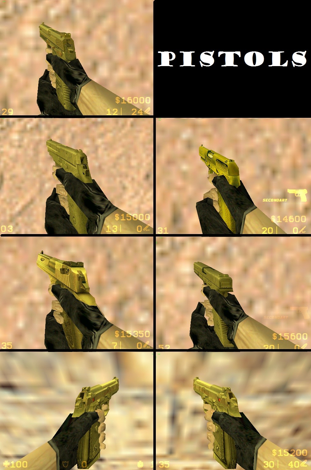 Gold Weapons Pack v2(FULL WEAPONS) Mod for Counter-Strike 1.6 | CS1.6 Mods