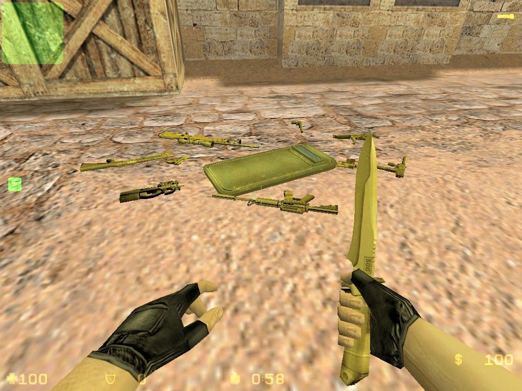 Gold Weapons Pack v2(FULL WEAPONS) Mod for Counter-Strike 1.6 | CS1.6 Mods