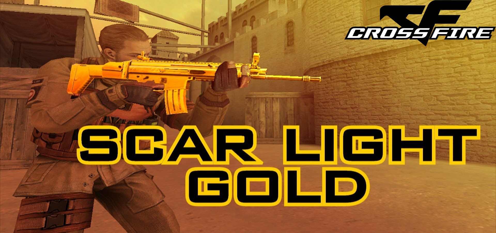 Scar Light Gold - Crossfire [Counter-Strike 1.6] [Mods]