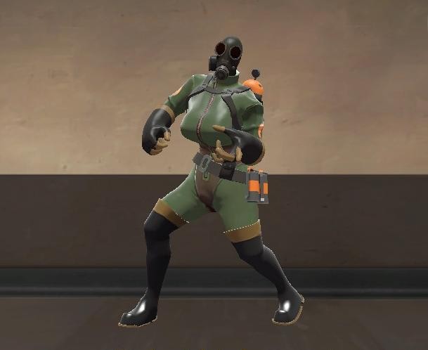 Green fem pyro Mod for Team Fortress 2 | TF2 Mods