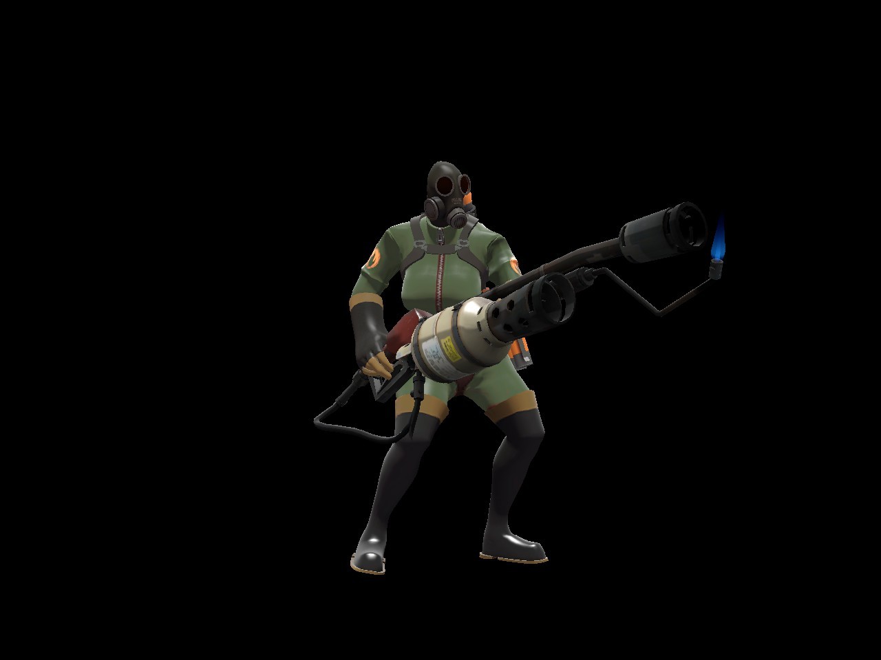 Green fem pyro Mod for Team Fortress 2 | TF2 Mods