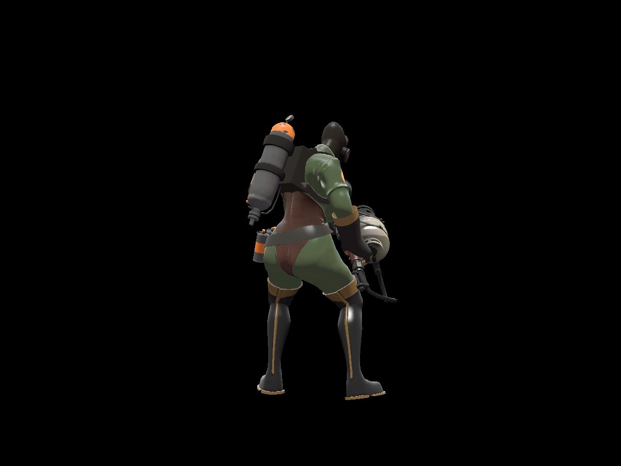 Green fem pyro Mod for Team Fortress 2 | TF2 Mods