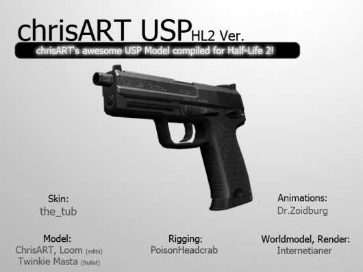 chrisART USP - HL2 Ver. [Half-Life 2] [Mods]