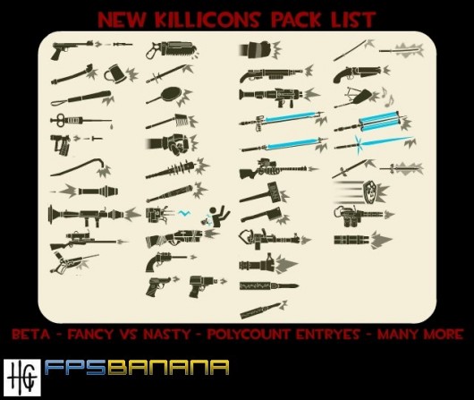New Kill Icons Pack (updated) Mod for Team Fortress 2 | TF2 Mods