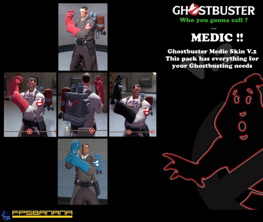 Ghostbuster medic skin Ver.2 Mod for Team Fortress 2 | TF2 Mods