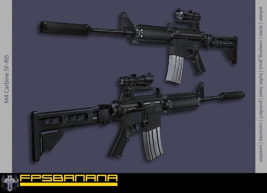 M4A1 Carbine SF-RIS [Counter-Strike: Condition Zero] [Mods]