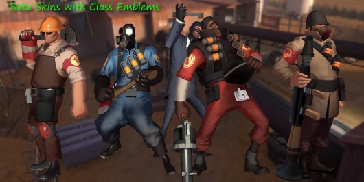Beta Skins With Class Emblems Mod for Team Fortress 2 | TF2 Mods