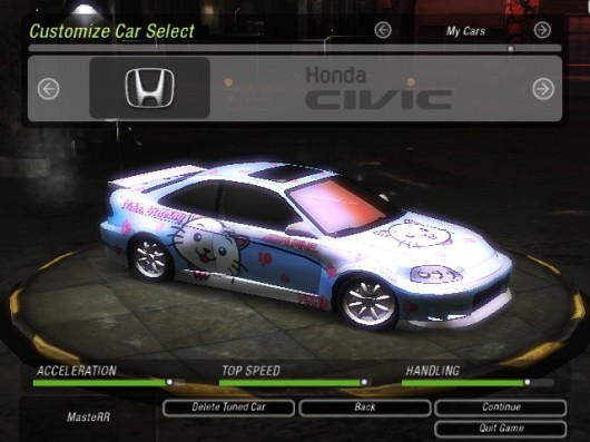 NFS:U Samantha's Civic Vinyl Mod for Need for Speed: Underground 2 ...