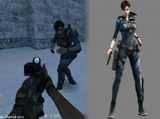 resident evil revelations Jill Valentine in sas Mod for Counter-Strike ...