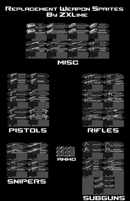 Replacement Weapon Sprites #2 Mod for Counter-Strike 1.6 | CS1.6 Mods