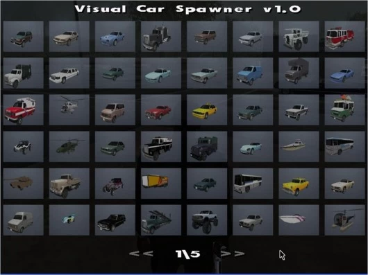Visual Car Spawner V1.0 Mod for Grand Theft Auto: San Andreas | GTA:SA Mods