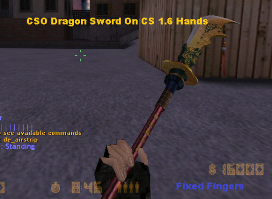 CSO Dragon Sword on CS 1.6 Hands Mod for Counter-Strike 1.6 | CS1.6 Mods