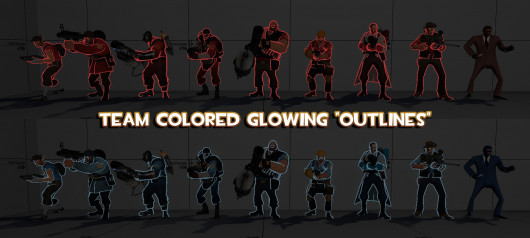 Team Colored Glowing Player Outlines (No Spy) Mod for Team Fortress 2 ...