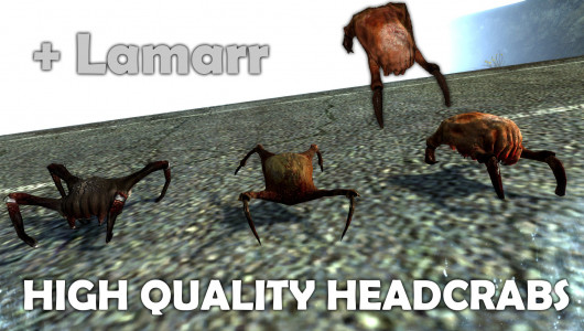 High Quality Headcrabs + Clean Lamarr Mod for Half-Life 2 | HL2 Mods