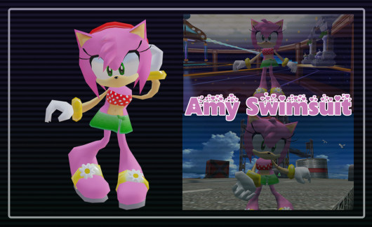 Amy Swimsuit Mod for Sonic Adventure 2 | SA2 Mods