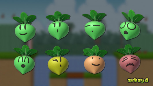 Color Coded Turnips for Peach & Daisy [Super Smash Bros. Ultimate] [Mods]