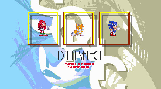 Data Select Character Sprite Mod Support Mod for Sonic 3 A.I.R. | S3AIR ...