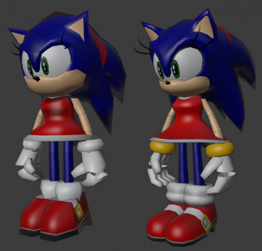 Female Sonic [Sonic Adventure DX] [Mods]