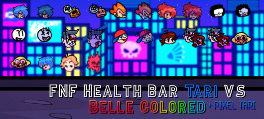 FNF Health Bar Tari VS Belle Colored [Friday Night Funkin'] [Mods]