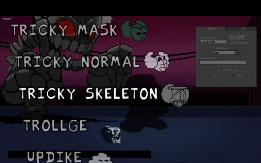 tricky phase 5(skeleton) multiplayer Mod for Friday Night Funkin' | FNF ...