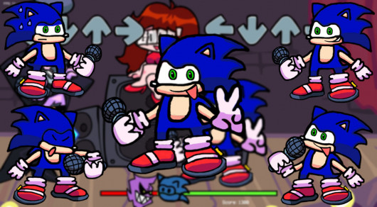 Sonic The Hedgehog over BF! [Friday Night Funkin'] [Mods]