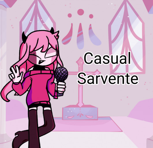 Casual Sarvente over Sarvente Mod for Friday Night Funkin' | FNF Mods